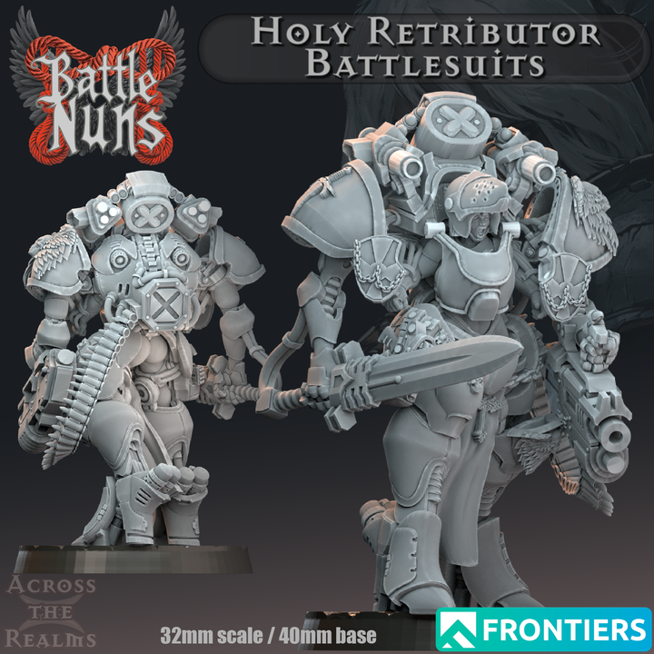 3D Printable Holy Retributor Battlesuits by Across the Realms